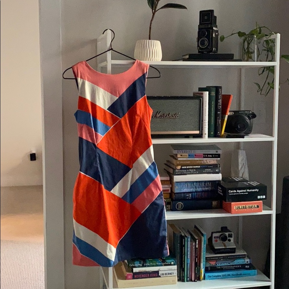 Serena & Lily Margaret Dress In Cubist Print - Gem